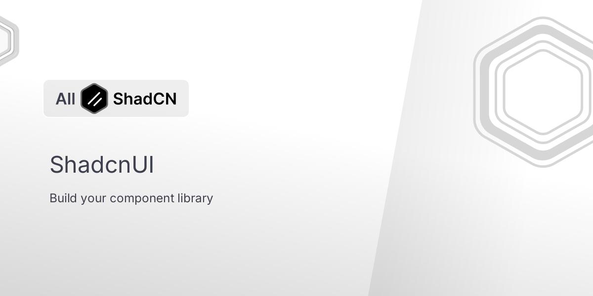 ShadcnUI | All Shadcn