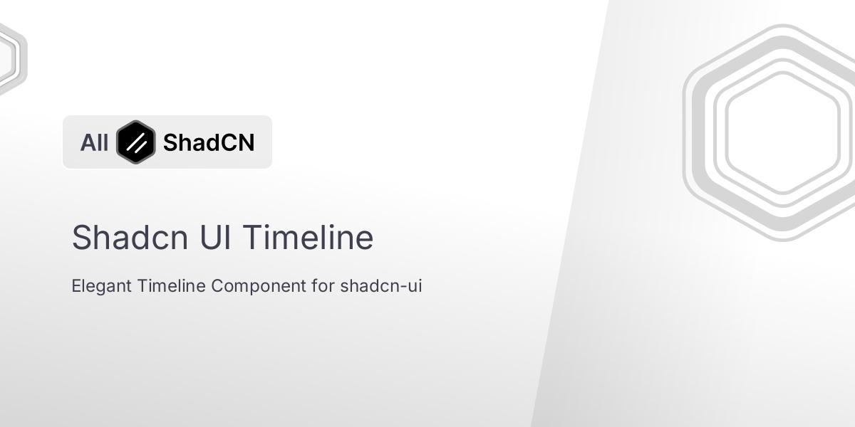 Shadcn Timeline | All Shadcn