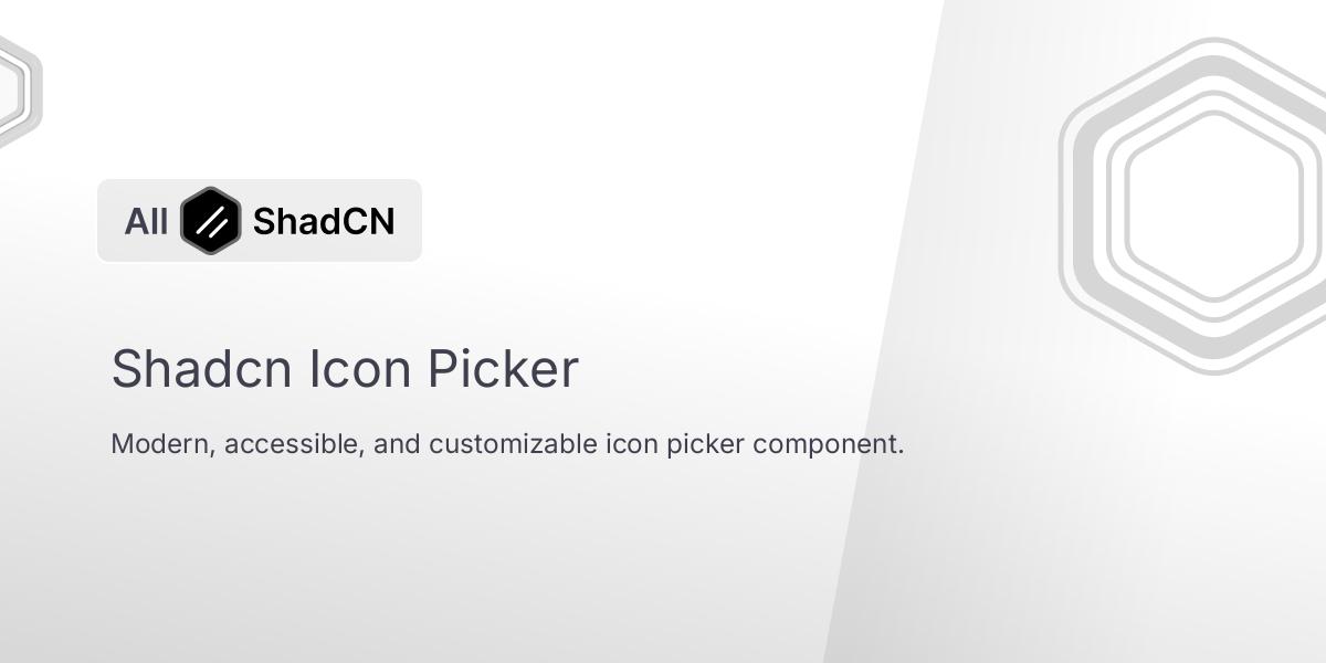 Shadcn Icon Picker | All Shadcn