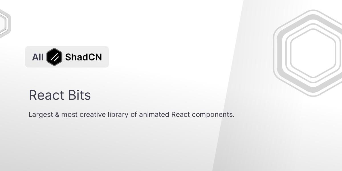 React Bits | All Shadcn