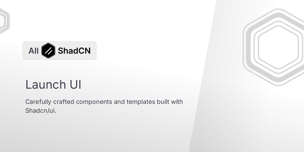 Launch UI | All Shadcn