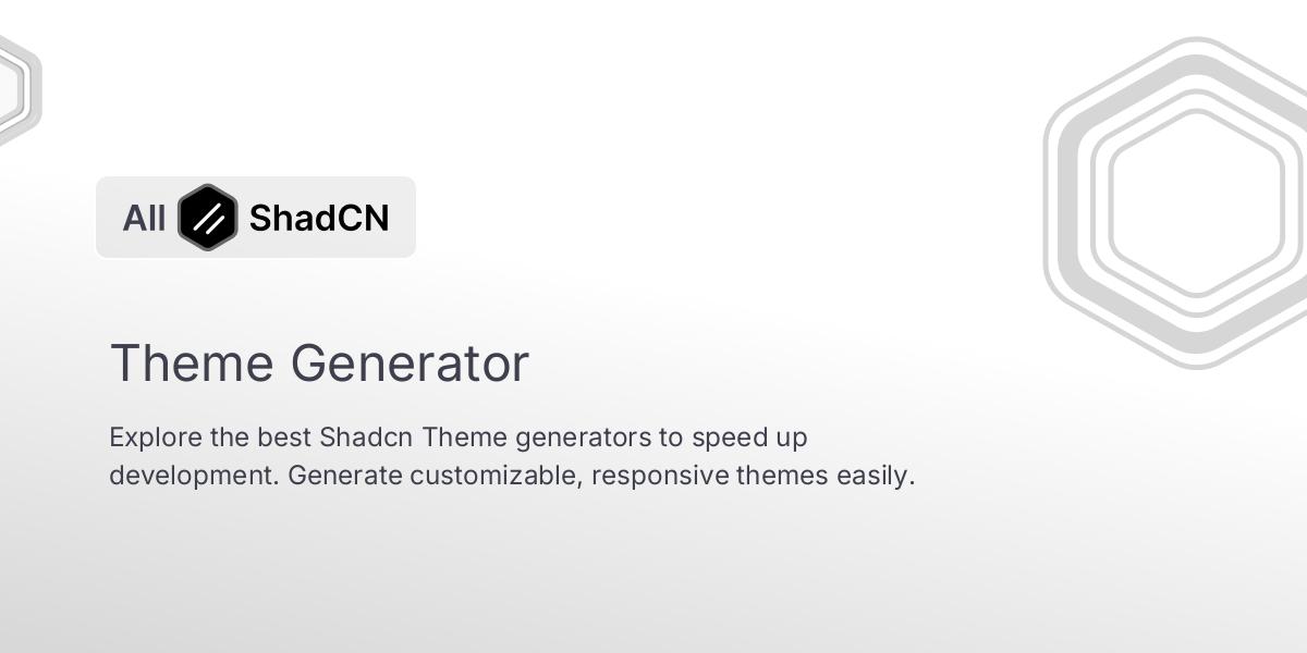 Shadcn Theme Generator | All Shadcn