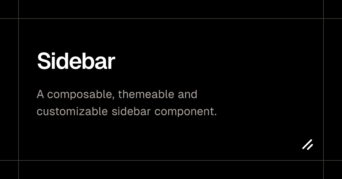 Shadcn Sidebar Component | All Shadcn